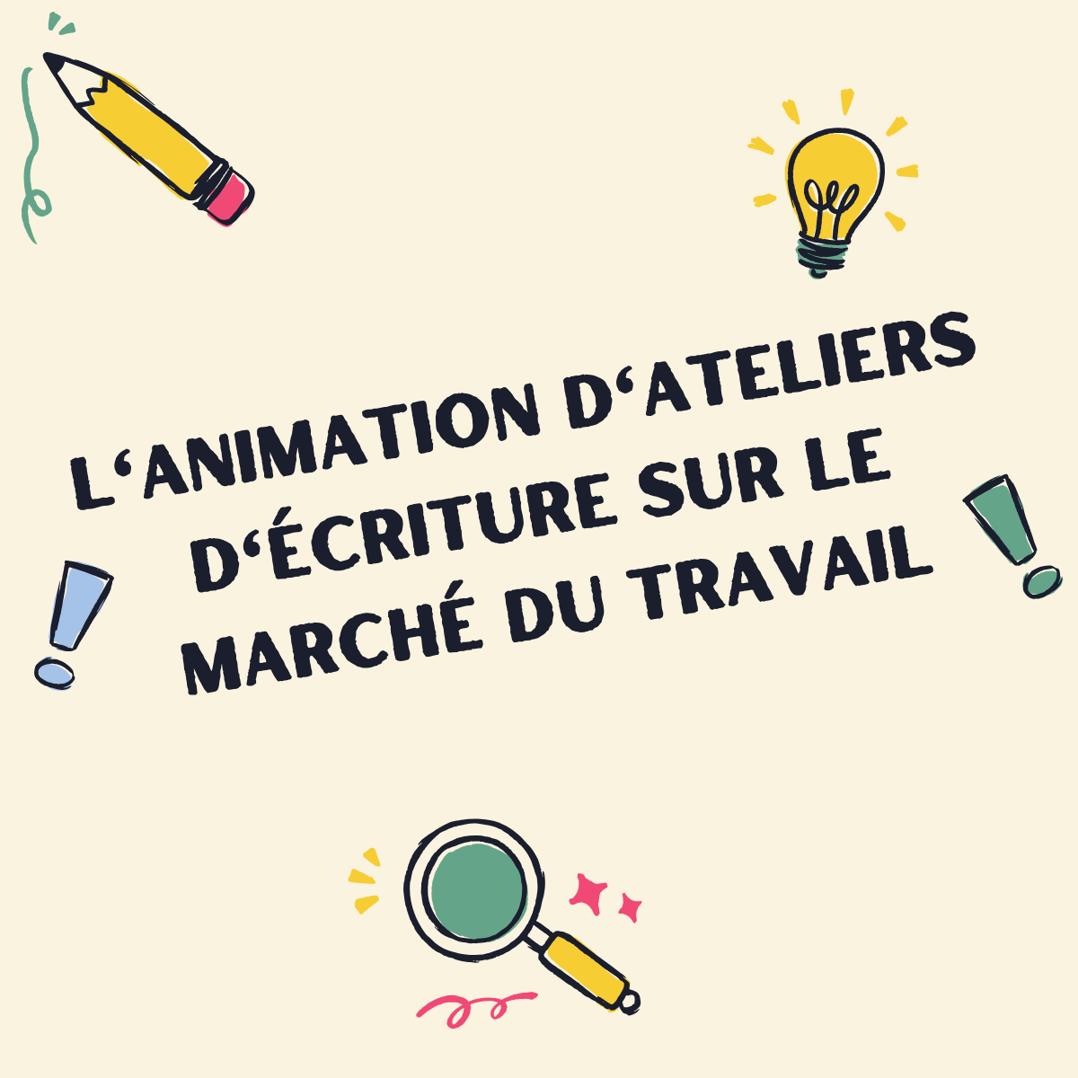 L'animation d'ateliers d'écriture sur le marché du travail - Blog ...